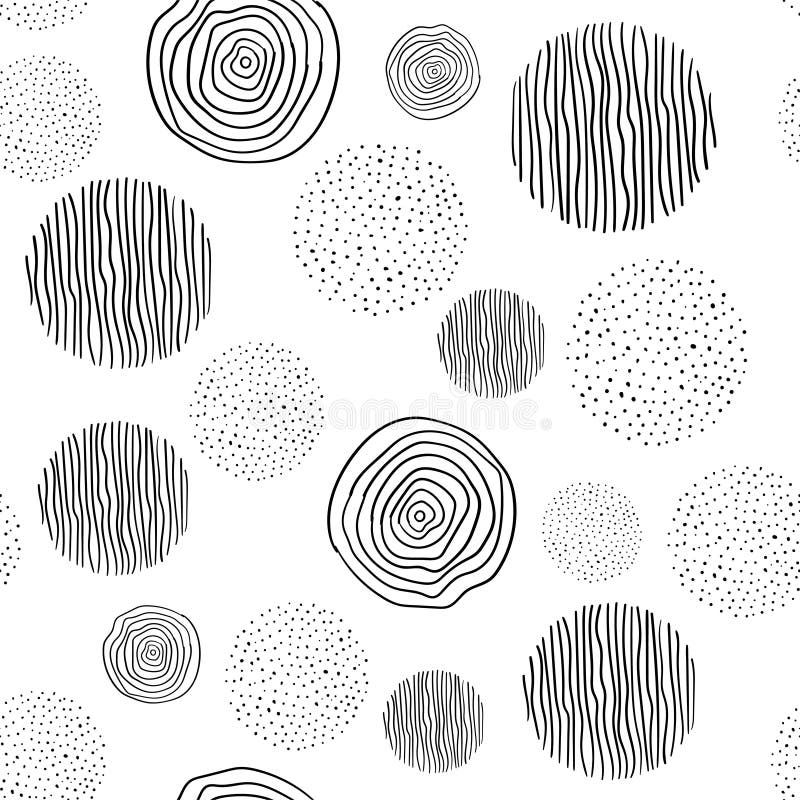 Dotted Circles Seamless Pattern Minimalistic Background Stock Illustrations – 266 Dotted Circles ...