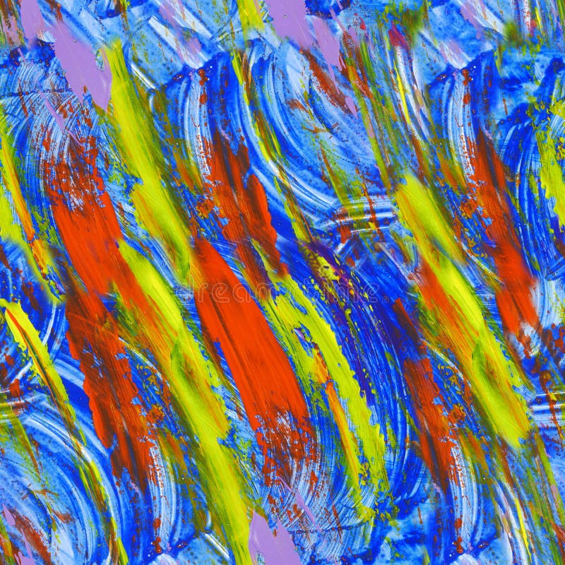 Abstract Seamless Pattern Hand Painted Texture with Brush Stroke Stock ...