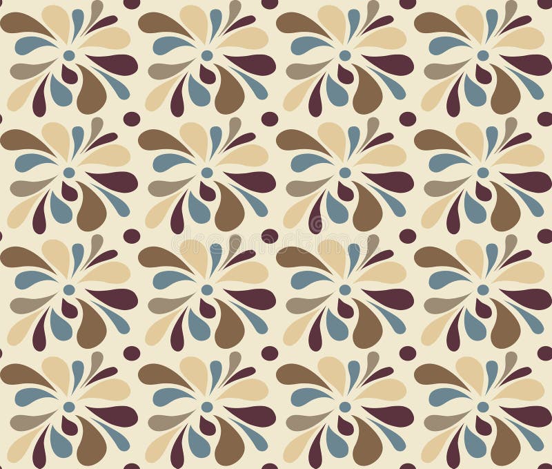 Abstract Seamless Pattern in Harmonious Colors Stock Vector ...