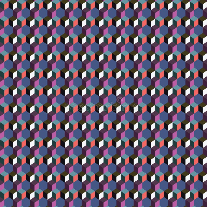 Abstract Seamless Pattern Illustration of Rectangular Optical Illusion ...