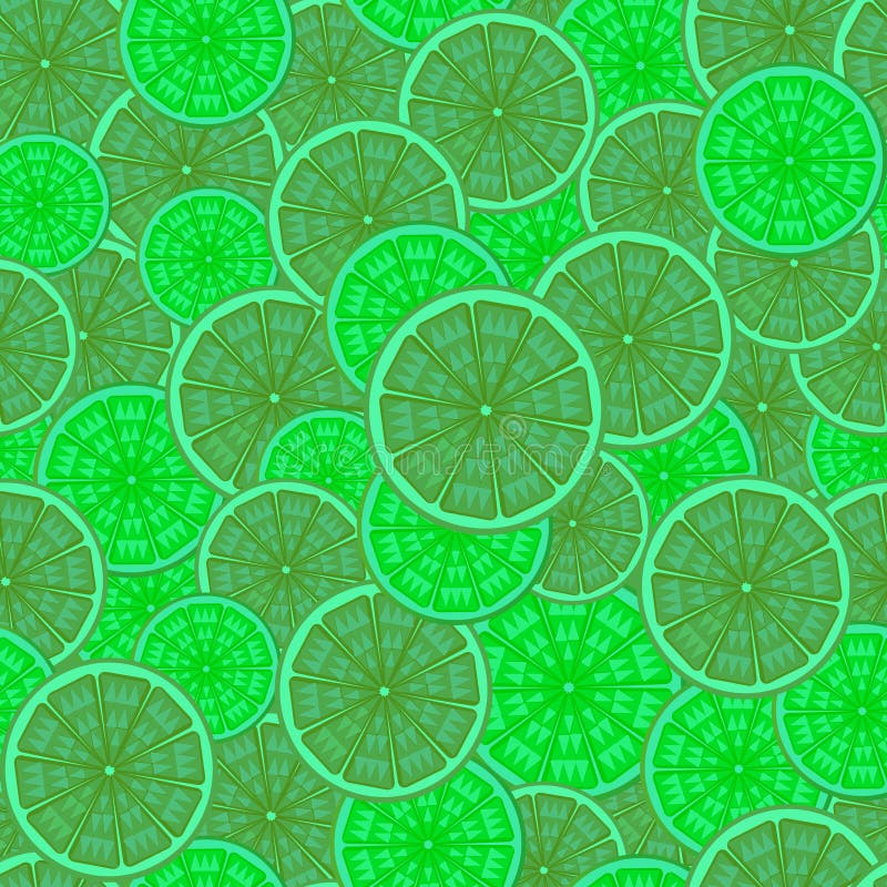 Abstract Seamless Pattern.the Image of Lime in the Cut. Stock Vector ...