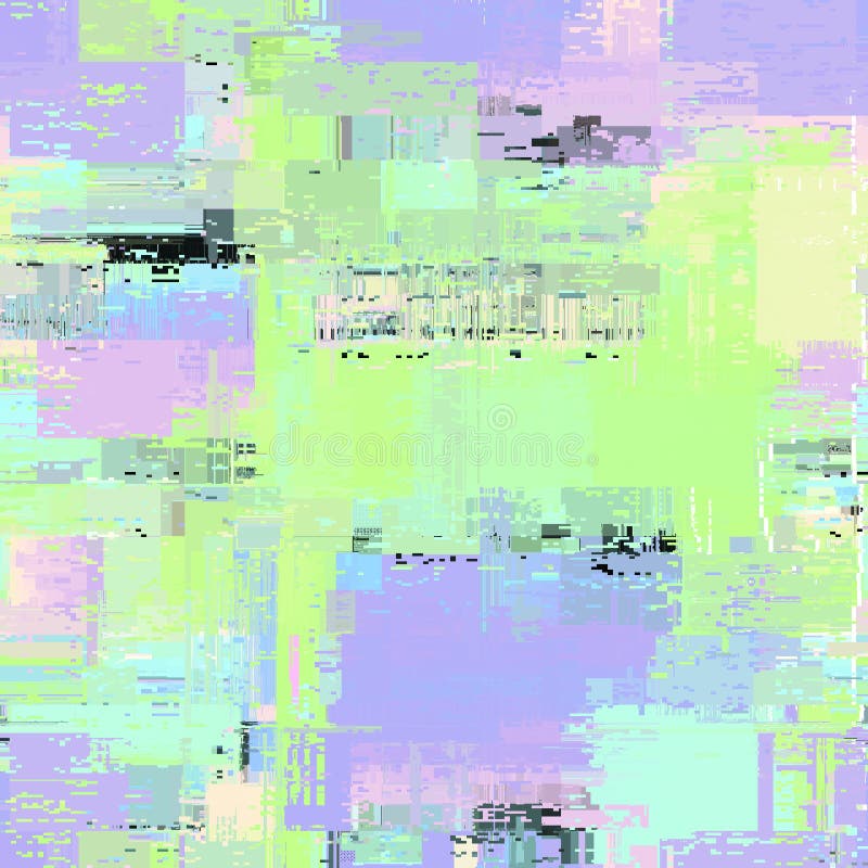 Vector Image with Imitation of Grunge Datamoshing Texture. Stock Vector ...