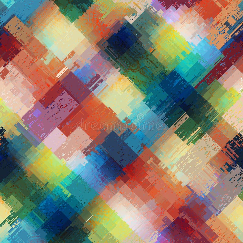 Vector Image with Imitation of Grunge Datamoshing Texture. Stock Vector ...