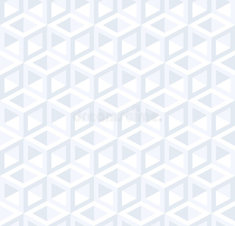 Abstract Seamless Pattern from Isometric Figures. Light Texture of ...