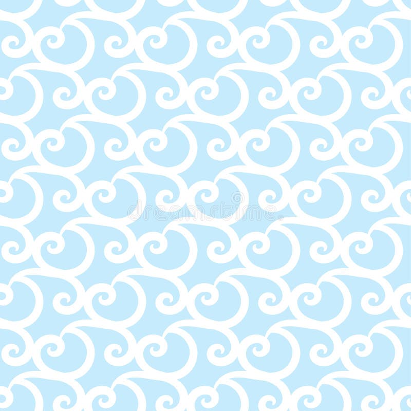Abstract Seamless Pattern. Light Blue and White Background for Textile ...