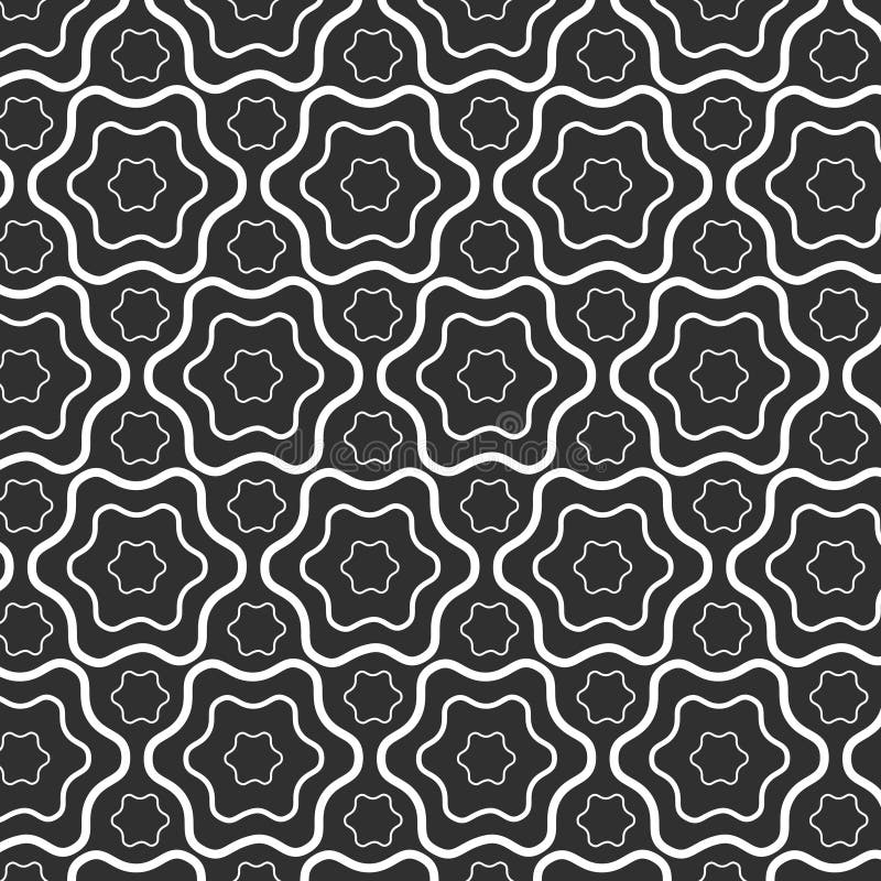 Wavy Hexagon Pattern Modern Background Stock Vector - Illustration of ...