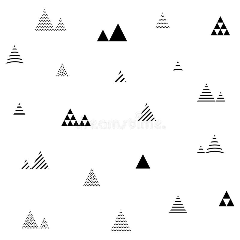 Seamless Triangles or Pyramids Geometric Tile Pattern Stock Vector ...