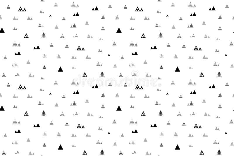 Seamless Triangles or Pyramids Geometric Tile Pattern Stock Vector ...