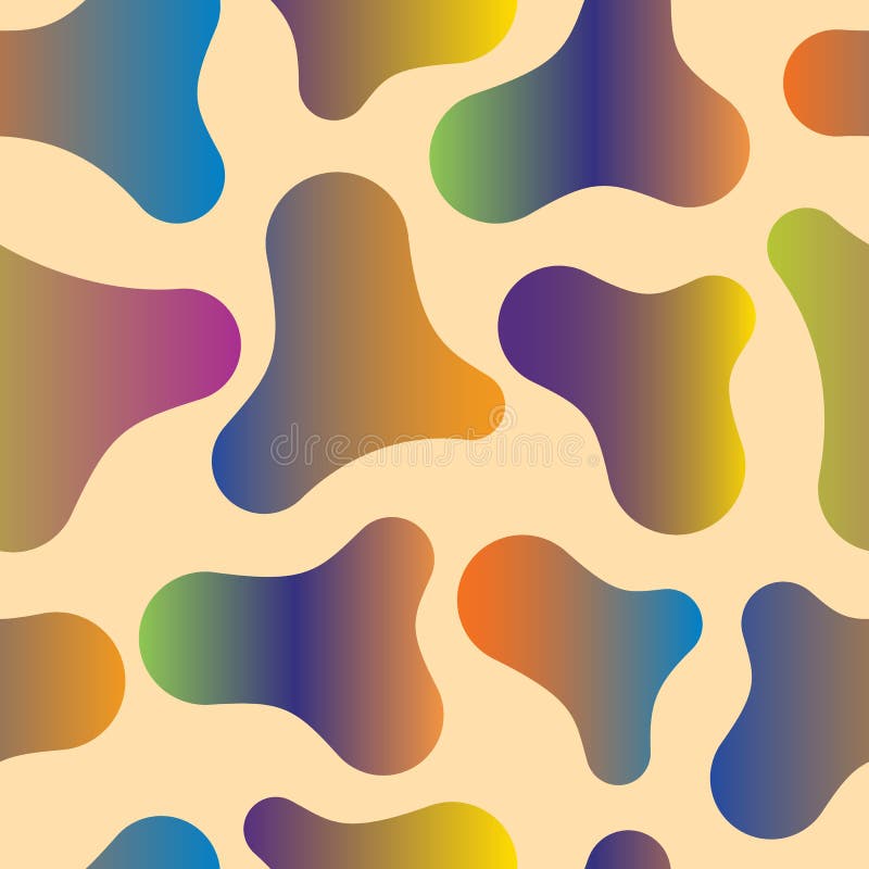 Abstract Seamless Pattern with Multi-colored Spots. Vector Illustration ...