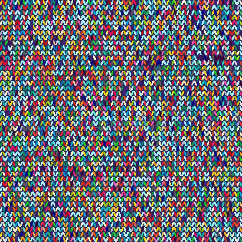 Abstract Seamless Pattern of Multicolored Yarns. Geometric Texture ...