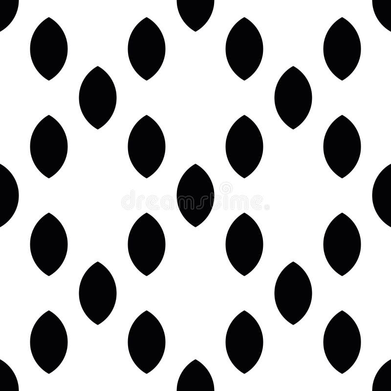 Abstract Seamless Pattern Ol Lentil Shapes Stock Vector - Illustration ...