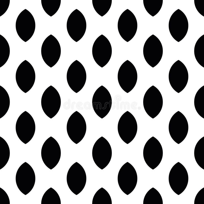Abstract Seamless Pattern Ol Lentil Shapes Stock Vector - Illustration ...