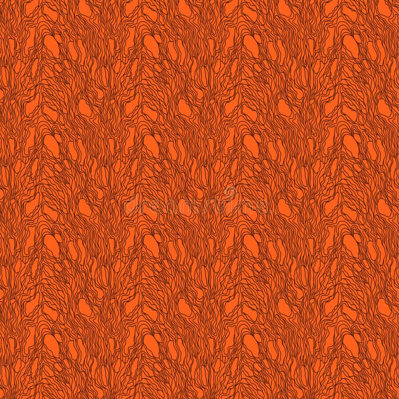 Abstract Seamless Pattern in Orange and Brown Colors Stock Vector ...