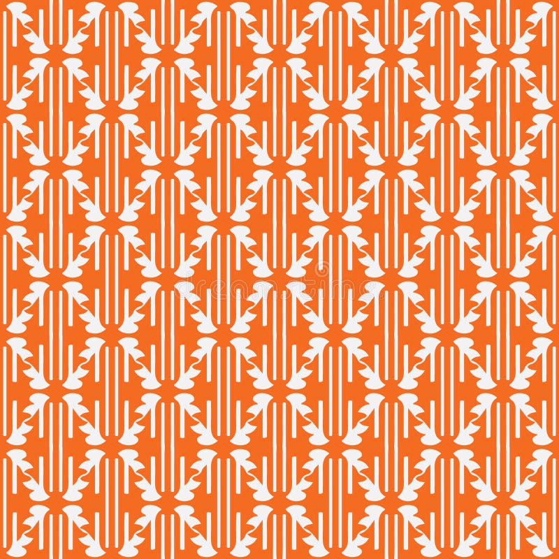 Abstract Seamless Pattern in Orange Color. Stock Vector - Illustration ...