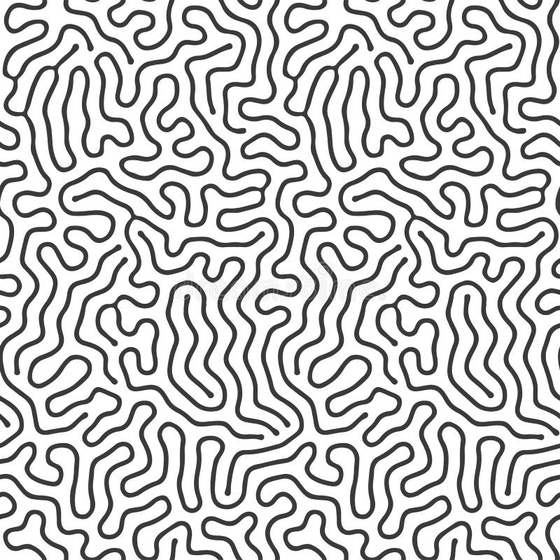 Abstract Seamless Pattern. Organic Curves. Organic Seamless Pattern ...