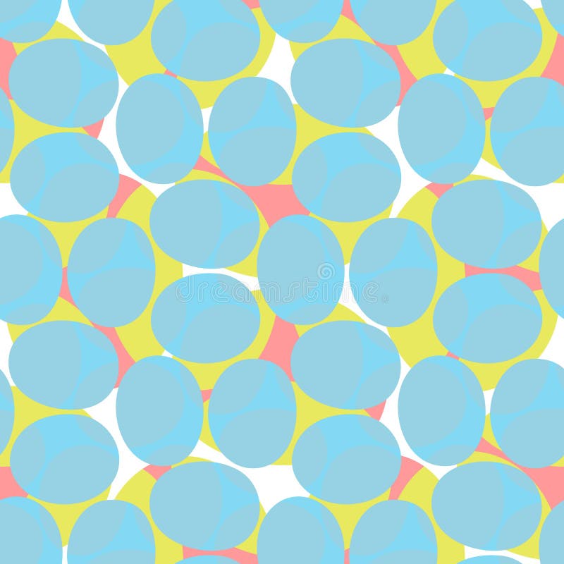 Abstract Seamless Pattern. Oval Shapes Motif Background Stock Vector ...