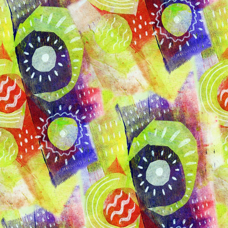 Abstract Seamless Pattern. Paper Applique Stock Image - Image of rough ...