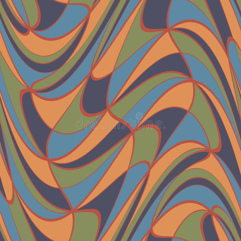 Abstract seamless pattern stock vector. Illustration of curved - 55244933