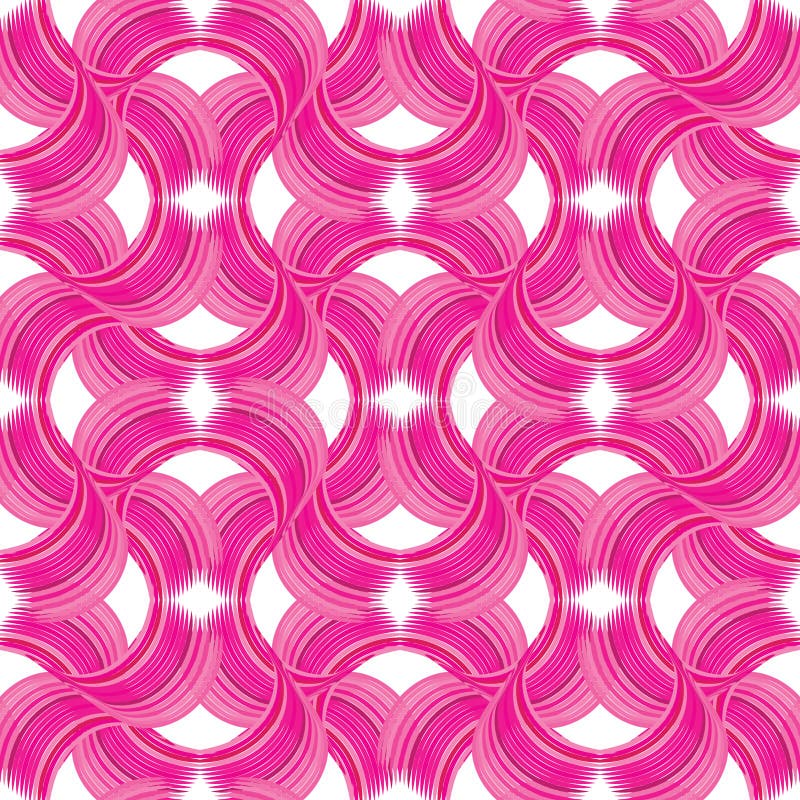 Abstract Seamless Pattern in Pink Style of the Lines Stock Vector ...