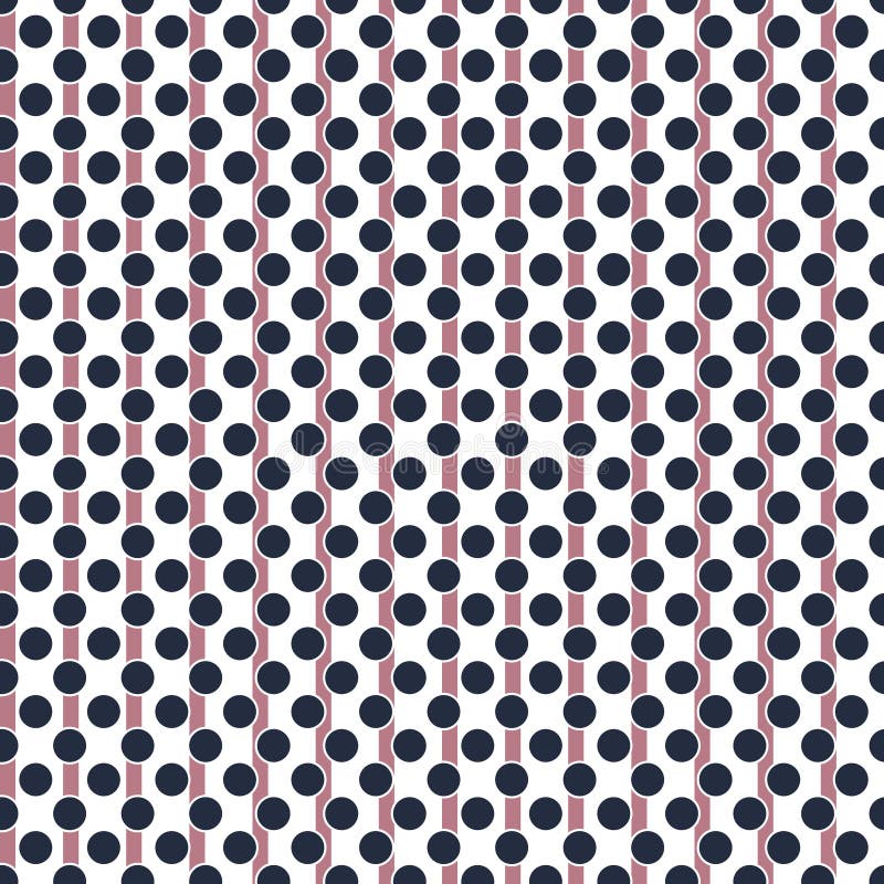 Abstract Seamless Pattern with Points and Stripes Stock Vector ...