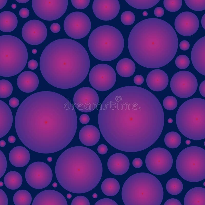 Abstract Seamless Pattern of Purple Balls of Different Diameters. Vector Background Stock Vector ...