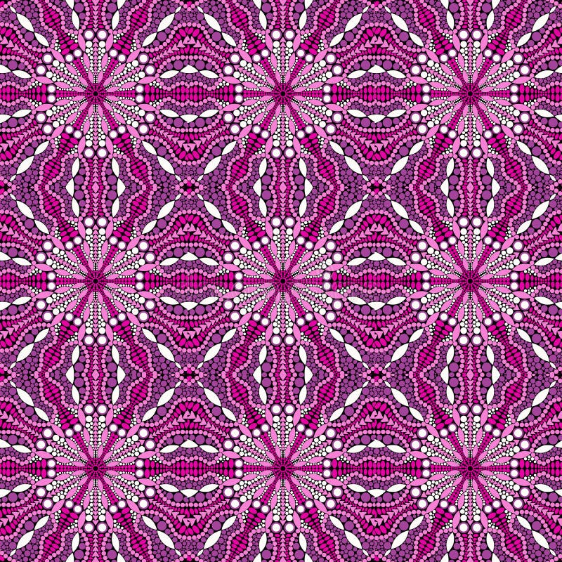 Purple Seamless Pattern with Abstract Floral Texture Stock Illustration ...