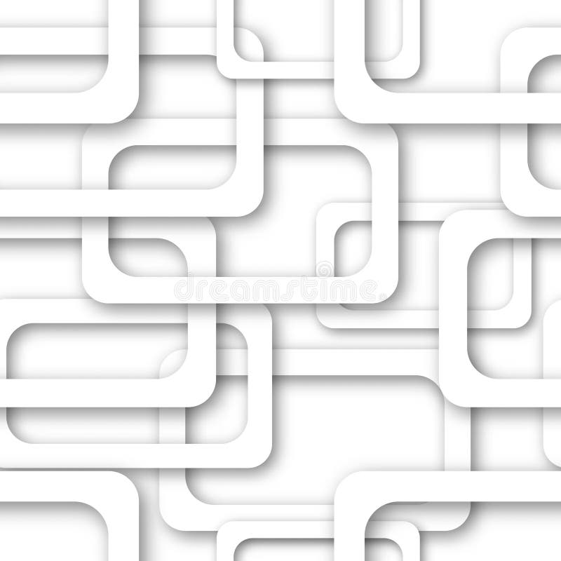 Abstract Seamless Pattern of Rectangle Frames with Shadows Stock Vector ...