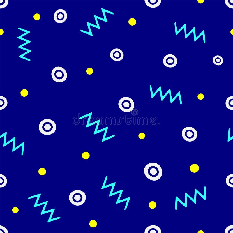 Repeated Geometric Shapes Drawn by Hand. Geometric Seamless Pattern ...