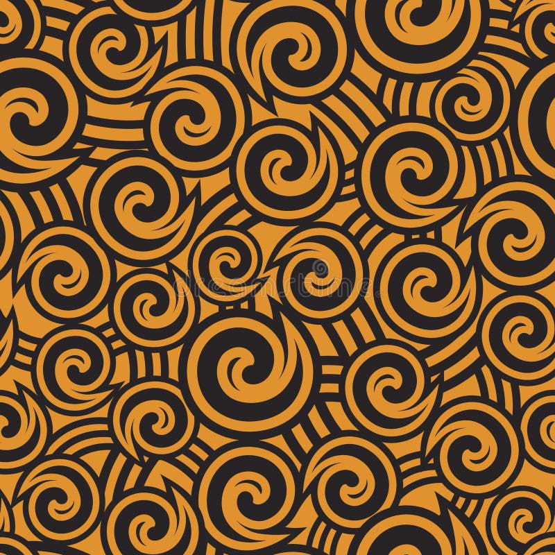 Abstract Seamless Geometric Pattern: Mix of Stripes and Shapes in Retro ...