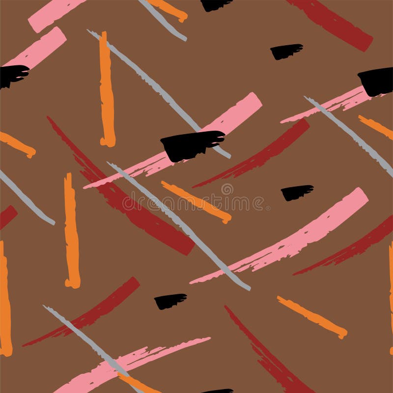 Abstract Seamless Pattern with Shapes. Vector Graphics Stock ...