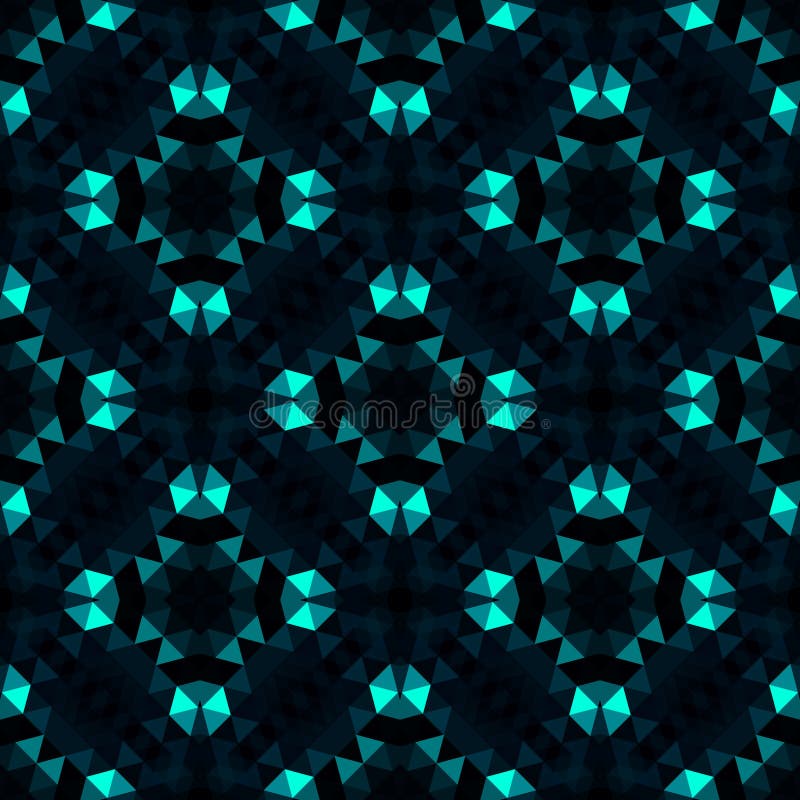 Abstract Seamless Pattern with Simple Neon Figures. Stock Vector ...