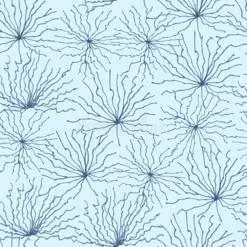 Abstract Seamless Pattern with Simple Organic Elements. Vector Hand ...