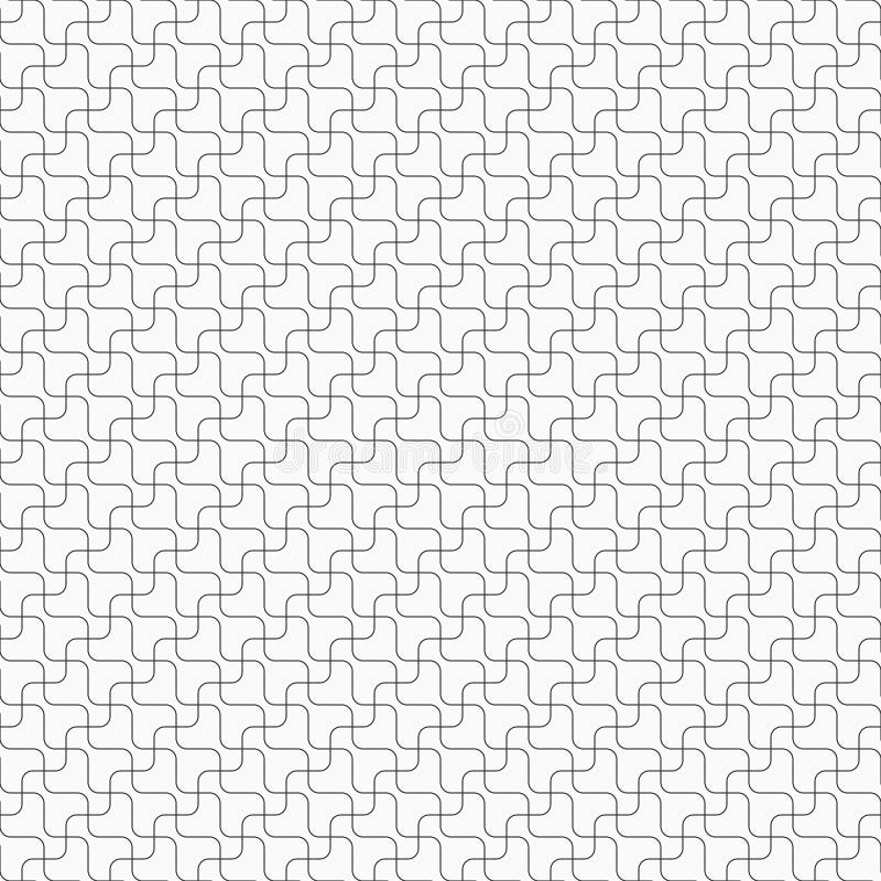 Abstract Seamless Pattern of Smooth Geometric Shapes. Stock Vector ...