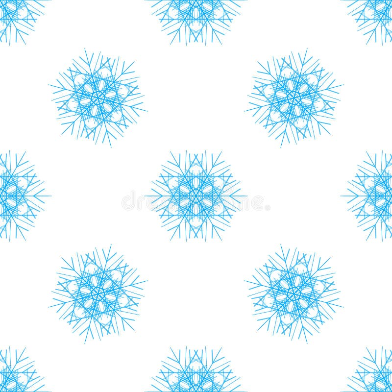 Abstract Seamless Snowflake Pattern Stock Vector - Illustration of ... Abstract Seamless Snowflake Pattern Stock Vector - Illustration of ...