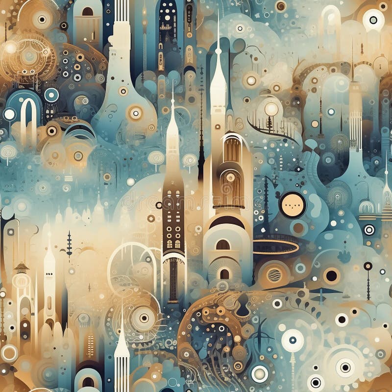 Abstract Seamless Pattern in Soft Neutral Colors, Texture Design for ...