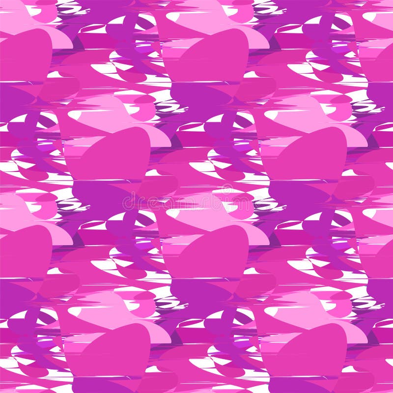 Pink Shapes on Gray Background Stock Illustration - Illustration of ...