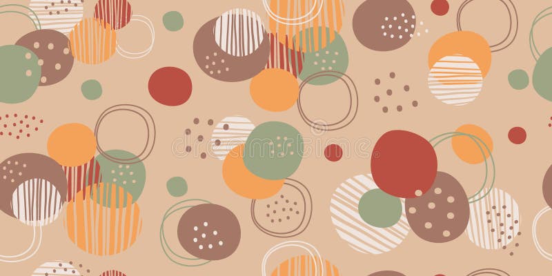 Abstract Seamless Pattern Spots and Dots Vector Illustration Stock ...