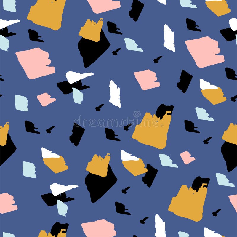 Abstract Seamless Pattern with Spots. Vector Graphics Stock ...