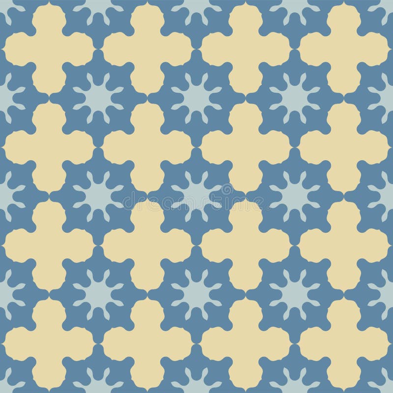Abstract Seamless Pattern with Stars and Crosses. Colorful Vector ...