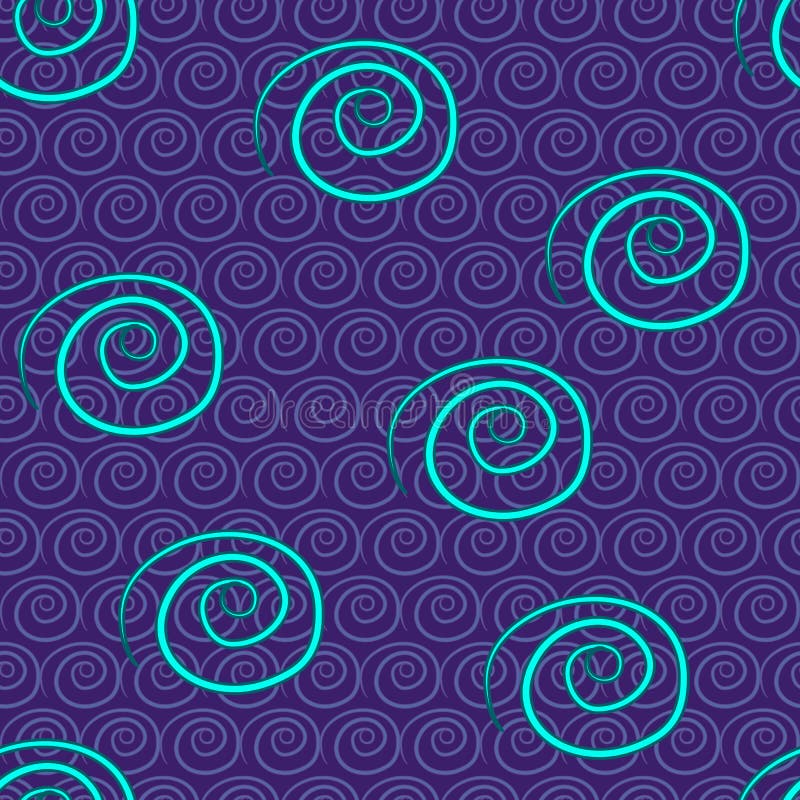 Abstract Seamless Pattern with Swirls Stock Vector - Illustration of ...