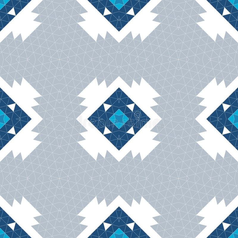 Abstract Seamless Pattern with Texture of Triangles. Strict Geometric ...