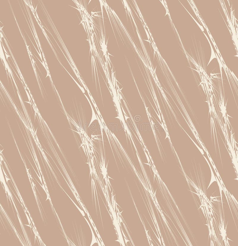 Abstract Seamless Pattern with Thorns. Stock Vector - Illustration of ...