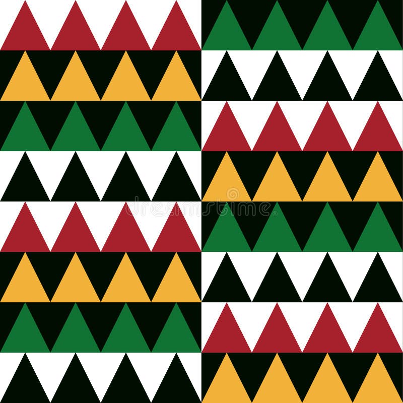 Abstract Seamless Pattern with Triangles Stock Vector - Illustration of ...