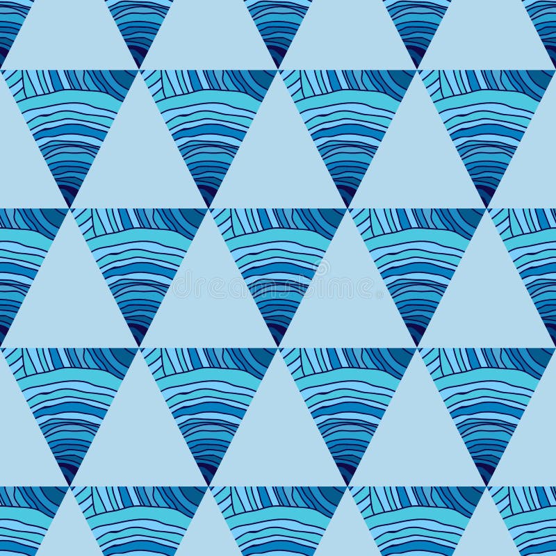 Abstract Seamless Pattern with Triangles Stock Vector - Illustration of ...