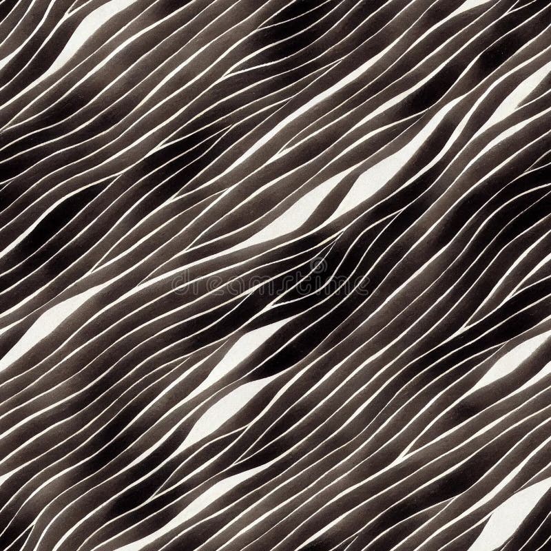 Abstract Seamless Pattern with Waves Stripes, AI Generated Stock ...