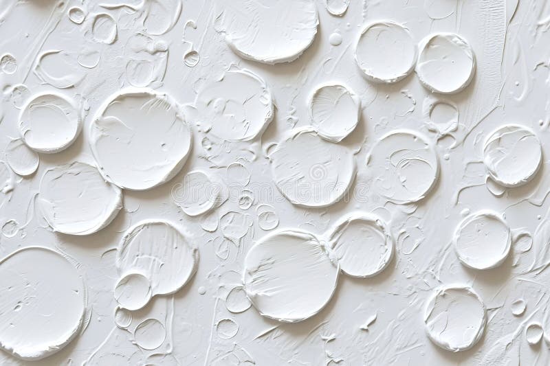 Abstract Seamless Pattern, White Color. Dots, Paint Circles. Hand Made ...