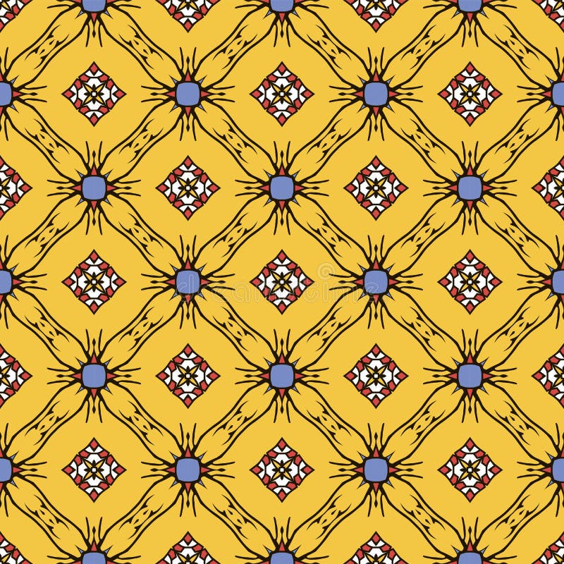 Abstract Seamless Pattern of Yellow Color for Wallpaper and Back Stock ...