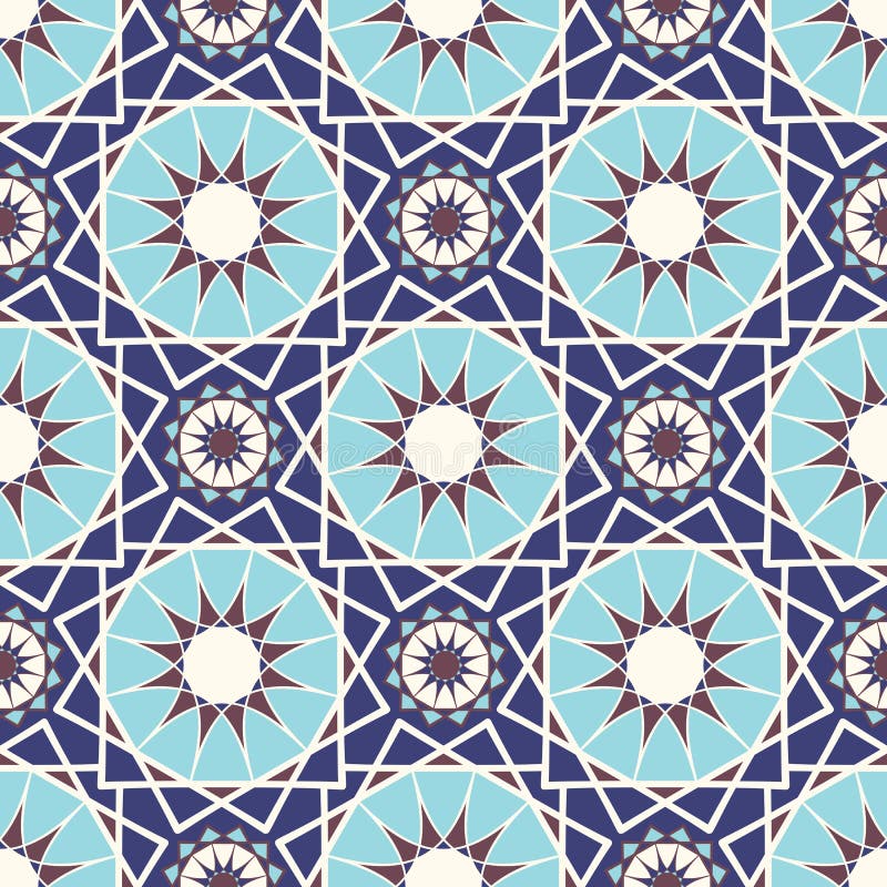 Abstract Seamless Patterns in Islamic Style. Vector Illustration. Stock ...