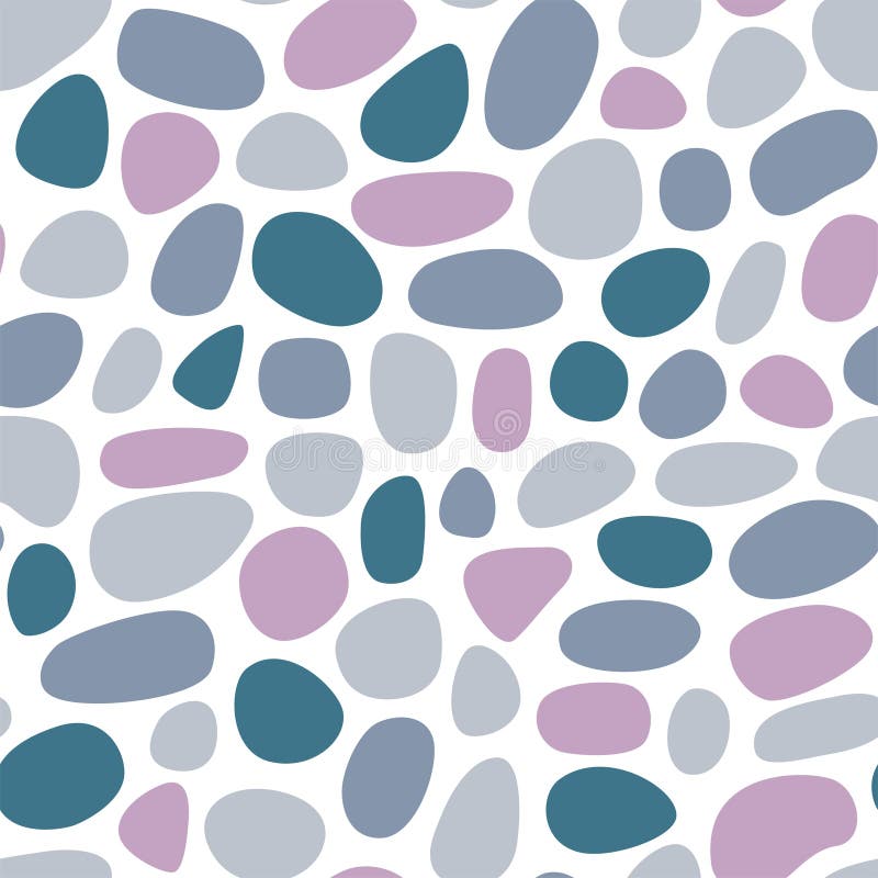 Seamless Pebble Beach Texture Stock Illustration - Illustration of ...