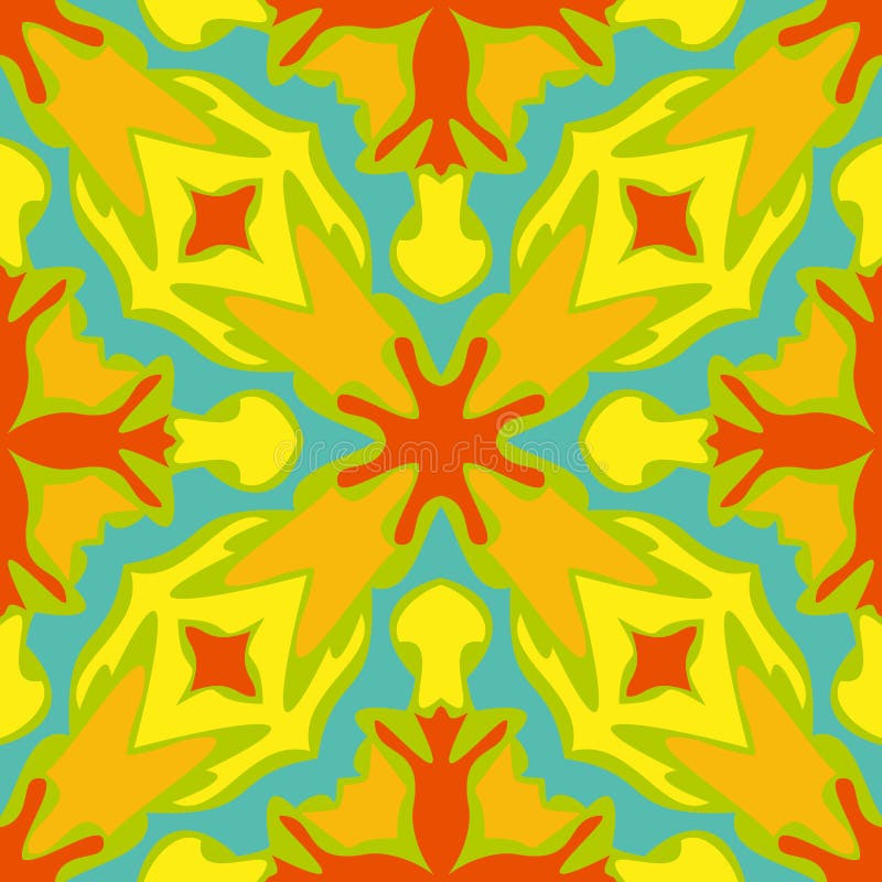 Bold Pattern with African Motifs Stock Vector - Illustration of ...